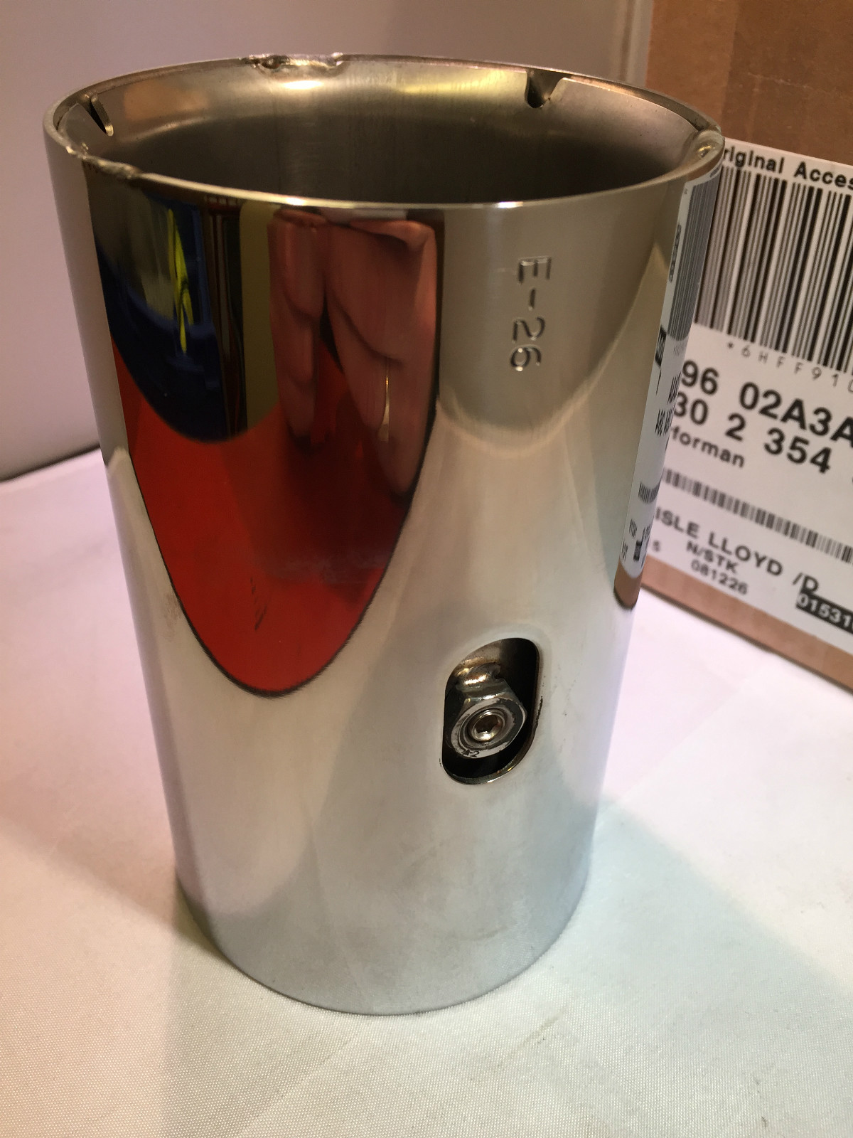 BMW M PERFORMANCE CHROME EXHAUST TAILPIPE TRIM GENUINE 18302354364 | eBay