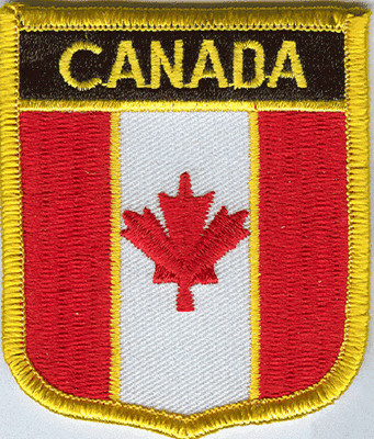 CANADA SHIELD FLAG EMBROIDERED PATCH -- IRON-ON -- NEW 2.5" x 2.75" | eBay