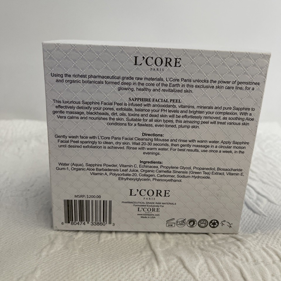 L'Core Paris Sapphire Facial Peel detoxify Opens Pores, Exfoliates ...