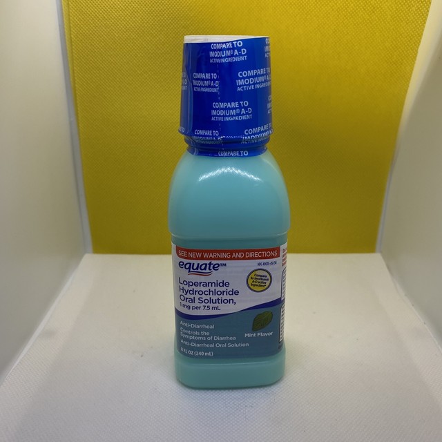 Equate Loperamide Hydrochloride Oral Solution 1 mg Per 7.5 mL Mint ...