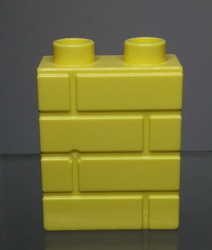 Lego Duplo 1x2x2 Pale Yellow Masonry Profile Brick Block | eBay Australia
