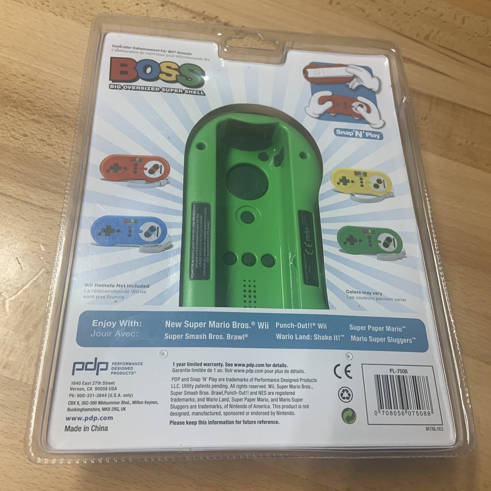 NEW Nintendo Wii BOSS Big Oversized Super Shell Controller Cover Green ...