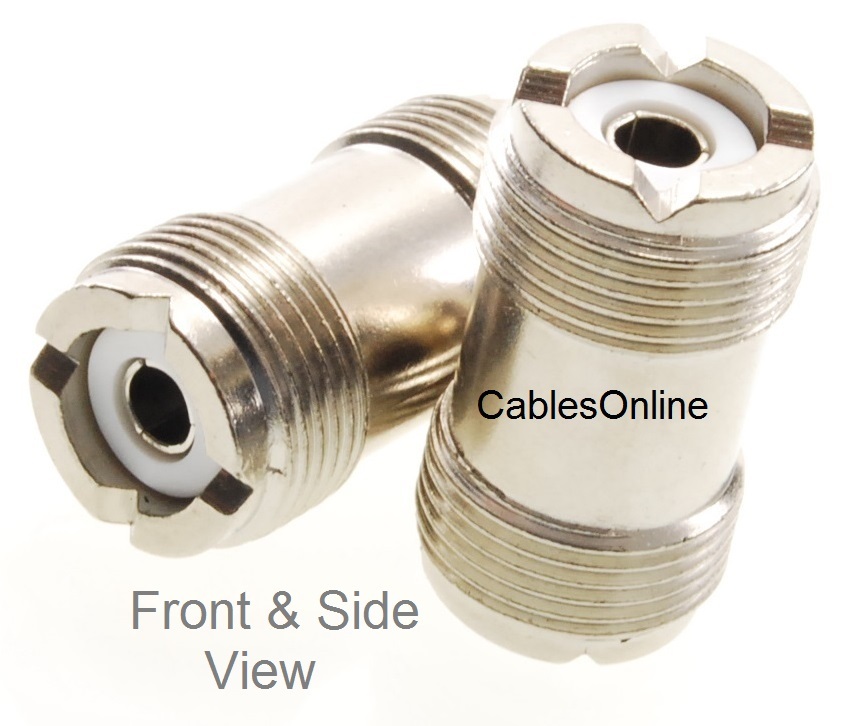UHF Female to UHF Female Inline Coaxial Coupler Adapter, CablesOnline ...