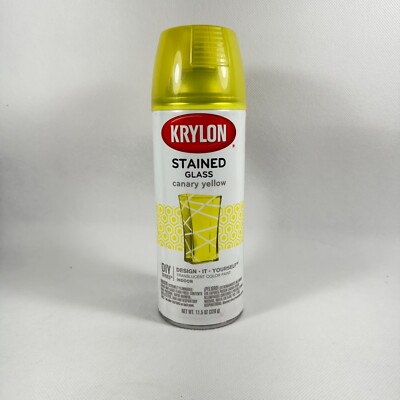KRYLON STAINED GLASS Spray Paint CANARY YELLOW 12 oz MPN 9035 Indoor ...