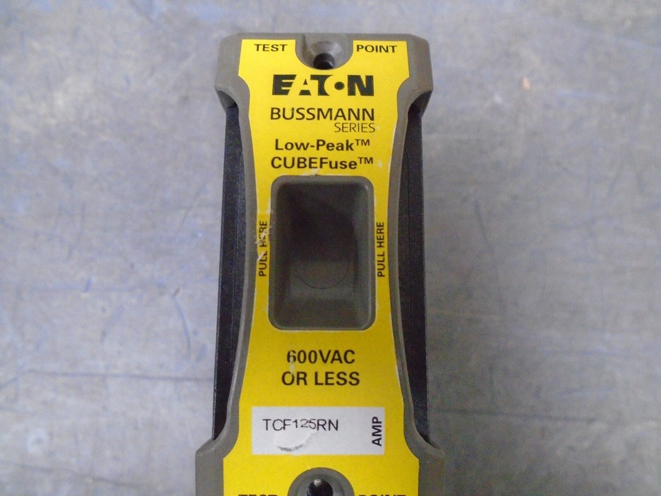 Eaton Bussmann TCF125RN Low-Peak CUBEFuse 125 Amp Cube Fuse 600Vac ...