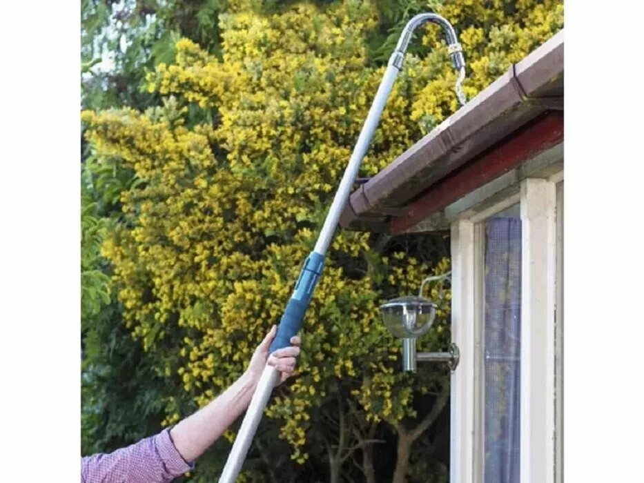 Telescopic Extendable Long Reach Gutter Cleaner Pole Pipe Water Drain ...