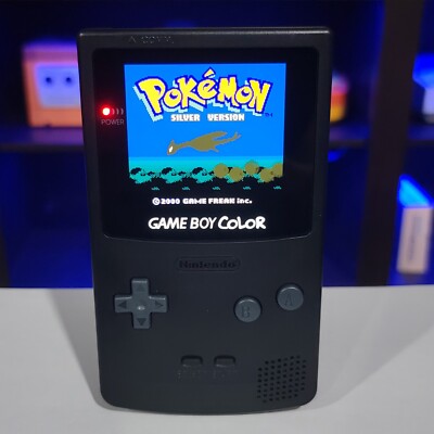 Black Gameboy Color Console OLED Touch Screen GBC Game Boy | eBay