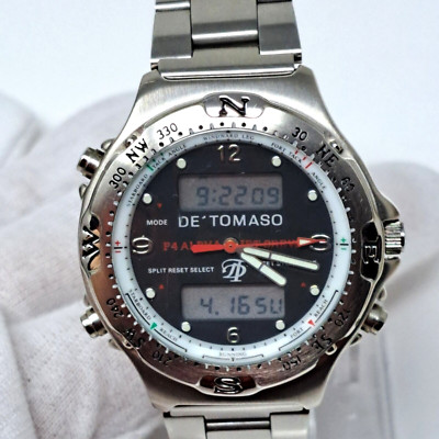 DE 'TOMASO F4 ALPHA JET CREW Watch Chronograph Pilot Aviation Special ...