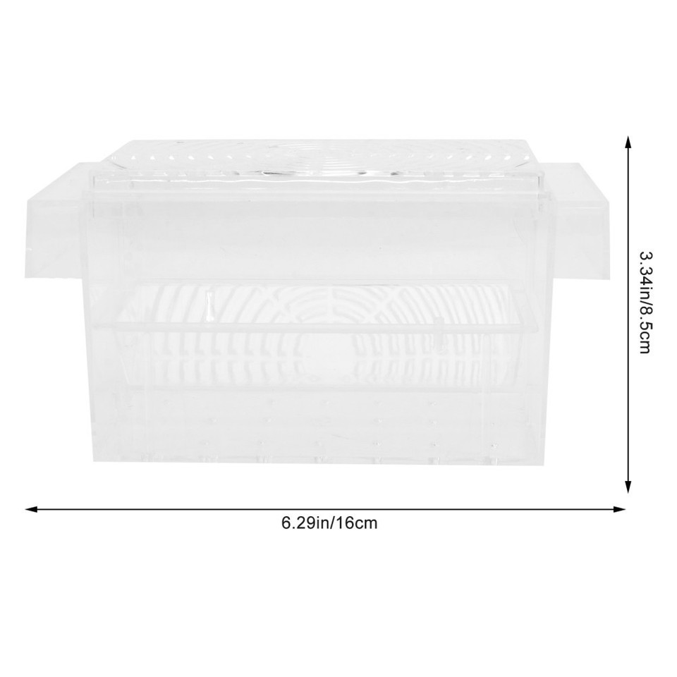 Fish Breeding Box Aquarium Hatchery Isolation Acrylic Fish Fry Tank ...
