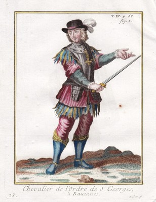 Order St.George Saint George Ravenna Knight Costume Knight Engraving ...