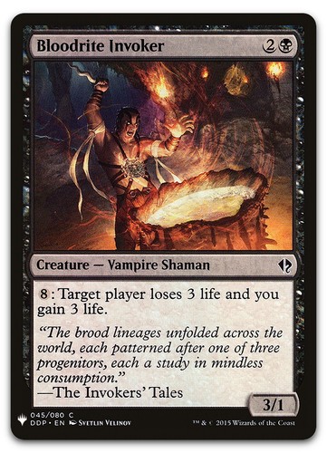 Bloodrite Invoker #45 (NM) List Reprints LIST LIST Magic MTG | eBay