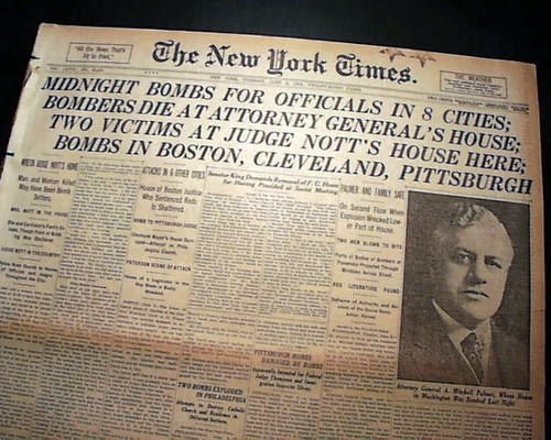 Terrorists ANARCHISTS BOMBINGS Communists Anarchism Red Scare 1919 old ...