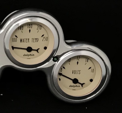 6 Gauge Universal Hot Rod Street Rod Dash Panel Insert Set Programmable ...