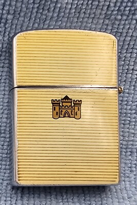 Used Vintage Hadson Kent Castle Flip Top Gasoline Gas Lighter Made In ...