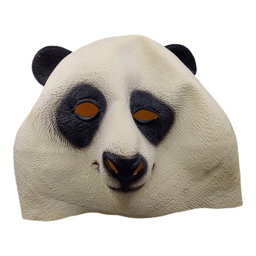 Panda Bear Full Face Mask Adult Size Rubber Mask READ | eBay