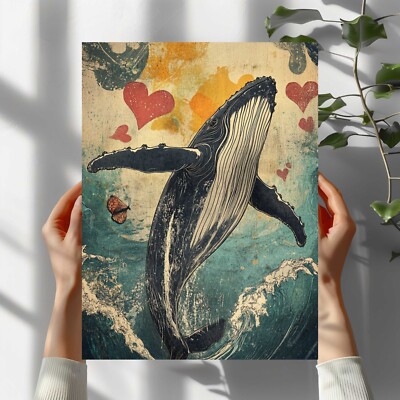Buckelwal Premium Poster Schöne Wanddeko Dekoration in 40X30 cm | eBay.de