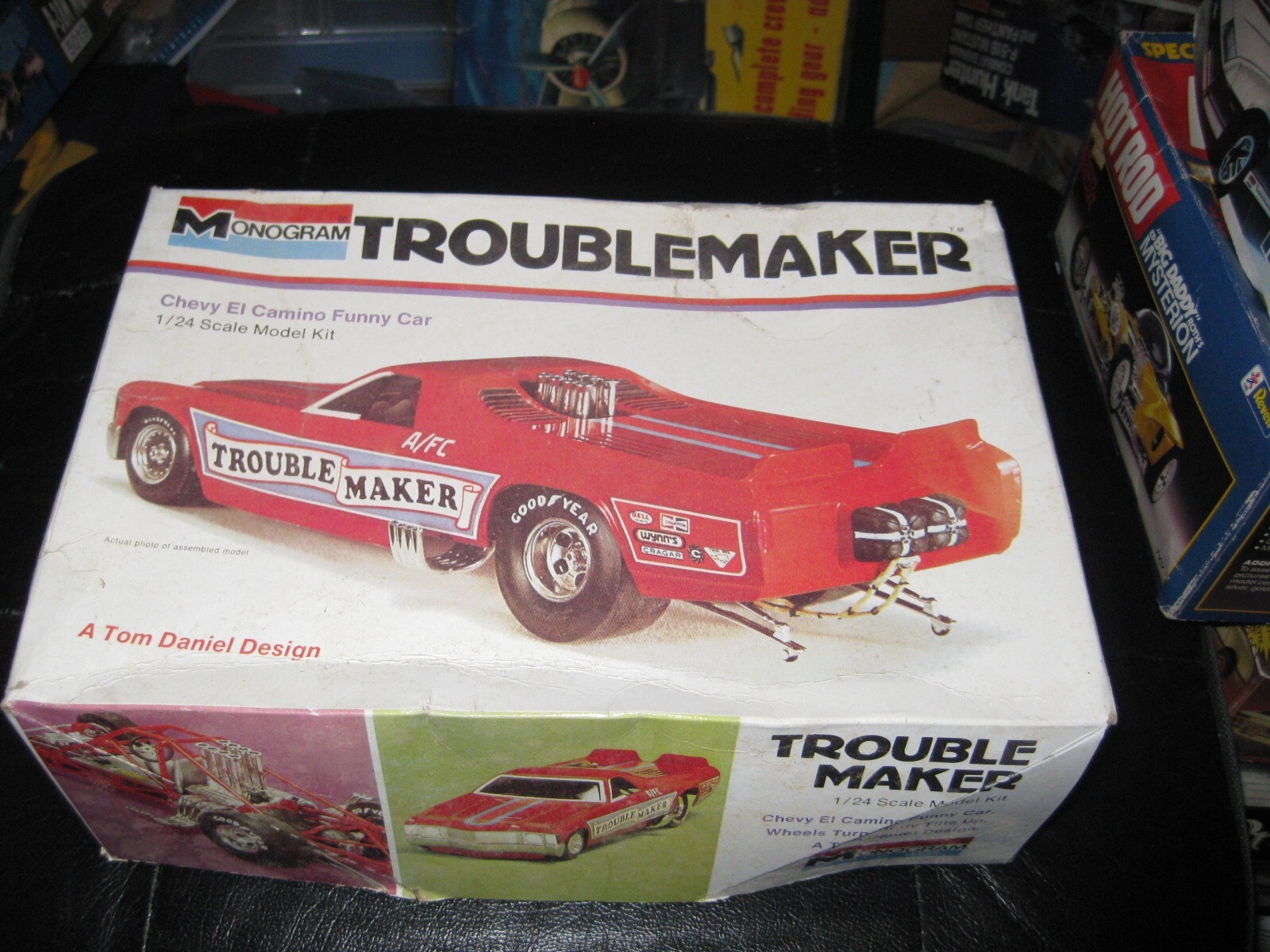 Pro built Troublemaker Chevy El Camino Funny Car - Monogram-1/24 scale ...