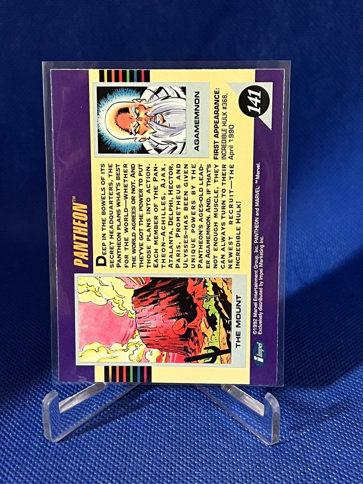 1992 Impel Marvel Universe Series 3 Trading Card Rookies #141 PANTHEON ...