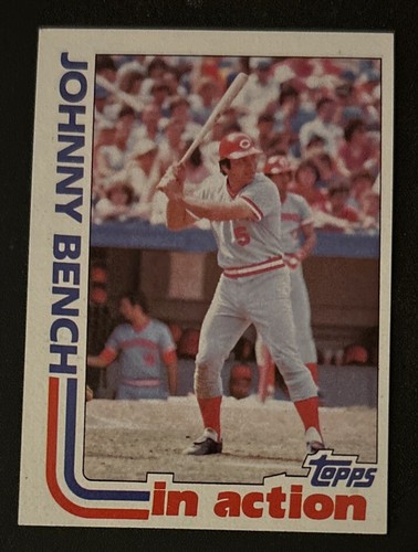 1982 Topps Johnny Bench In Action Highlights #401 Reds HOF VGEX | eBay