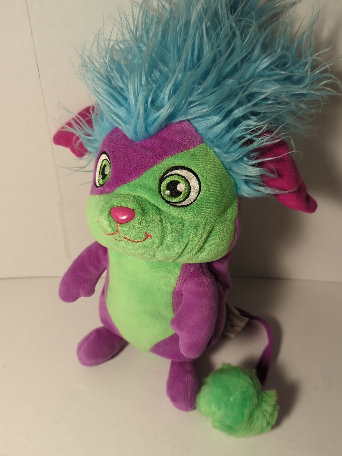 2015 Spin Master Popples Yikes Plush Netflix Animal Blue Purple Green 8 ...