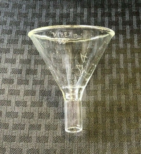 Corning Pyrex Glass 75mm Diameter Powder Filling Funnel, Damaged, 6220 ...