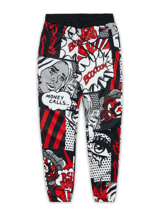 Reason Brand Money Calls Comic Print Track Set Tracksuit 2 Piece Set ...