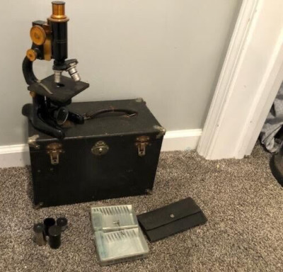 Microscopes & Lab Equipment - Antique 1915 Bausch Lomb