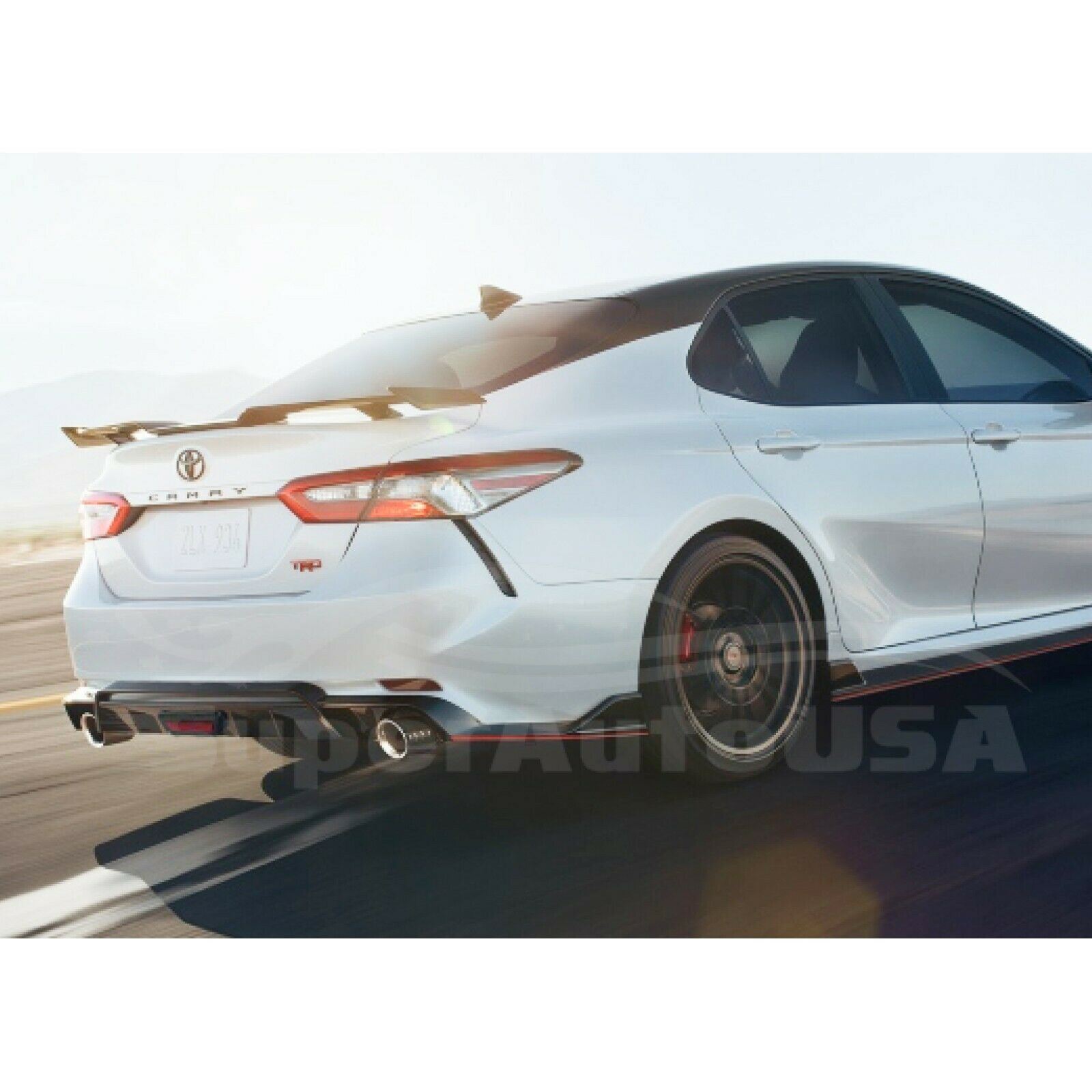 Fit 2018-23 Toyota Camry TRD Rear Bumper Spoiler Diffuser Splitters ...