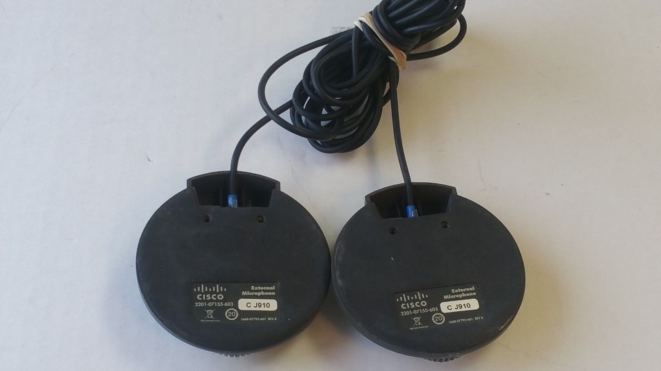 Lot of 2 Cisco External Microphones 2201-07155-603 TESTED | eBay