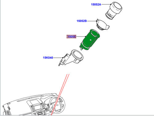 GENUINE LAND ROVER CIGAR LIGHTER SOCKET BASE LR2 LR3 EVOQUE SPORT 05-13 ...