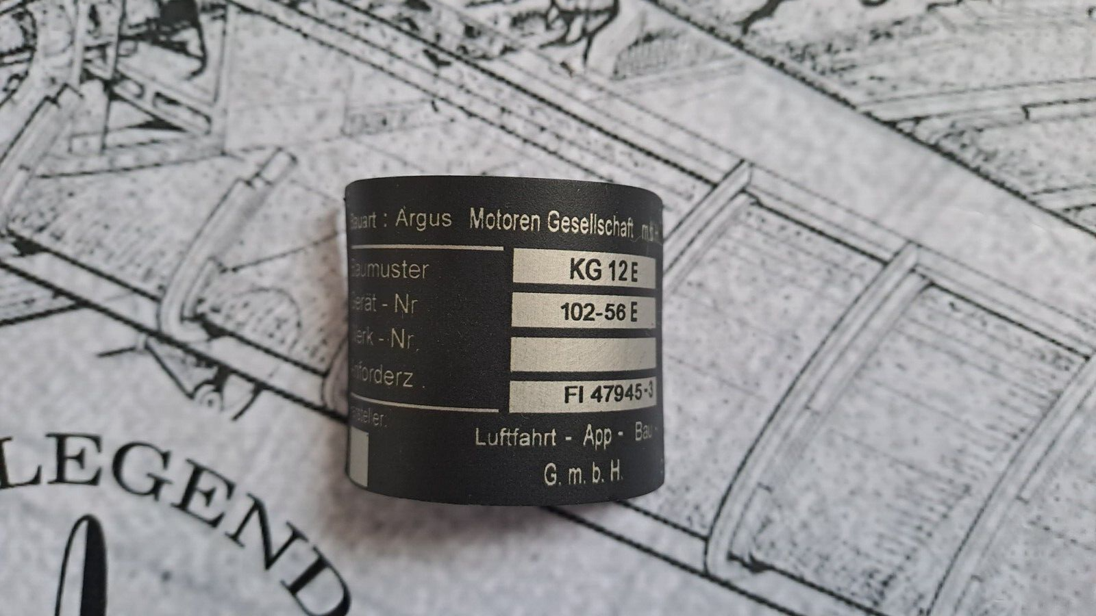 Luftwaffe Typenschilder aus Aluminium für KG 12 - KG13 verschiedene ...