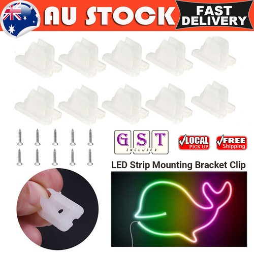 6mm Silicone Mounting Bracket Clip Fastener for Fixing Neon LED Strip ...