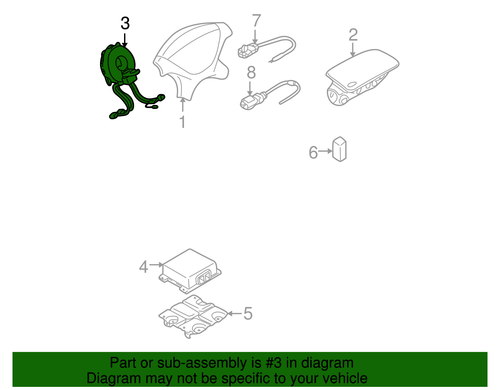 MR301706 Mitsubishi OEM Genuine Spring Air Bag Sensor for sale online ...