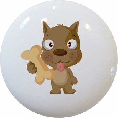 DOG with Bone Kids Cabinet DRAWER Pull KNOB | eBay