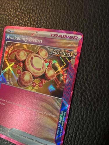 Awakening Drum 141/162 ACE Spec Rare Temporal Forces Pokemon F5 PACK ...