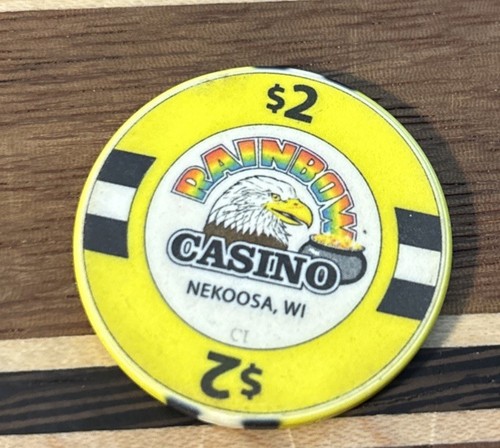 Indian $2 Casino Poker Chip: Rainbow Casino; Nekoosa, Wisconsin | eBay