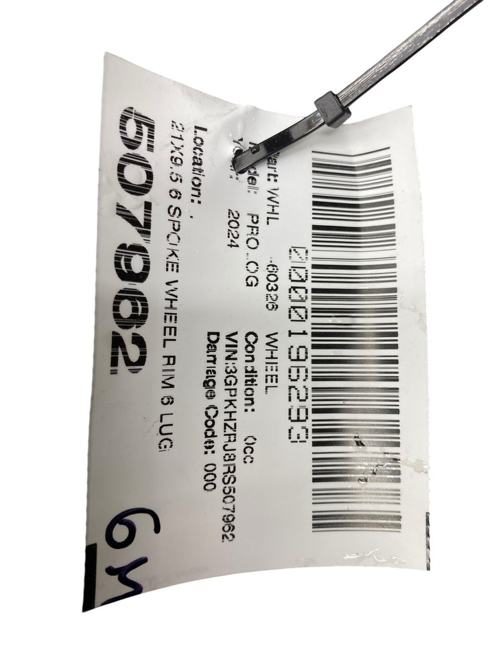 2024 HONDA PROLOGUE OEM 21X9.5 6 SPOKE WHEEL RIM 6 LUG *CURB RASH* | eBay