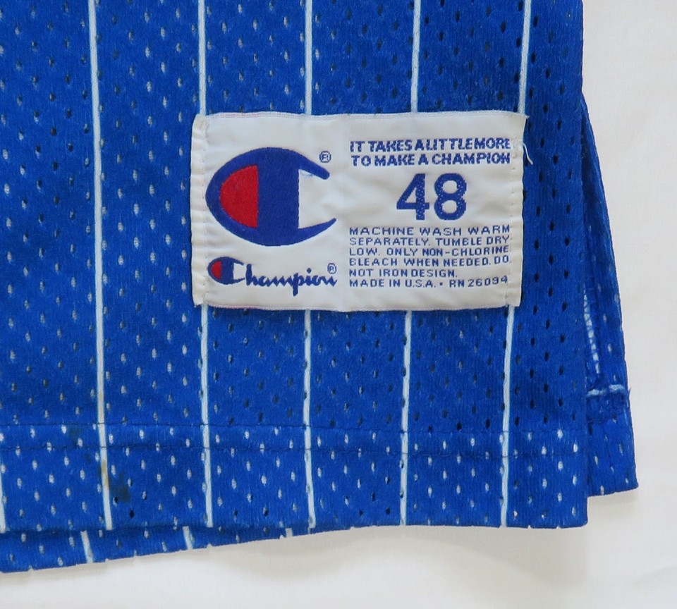 Orlando Magic Vintage Basketball Jersey #1 Hardaway Champion Striped Logo NBA 48 | eBay