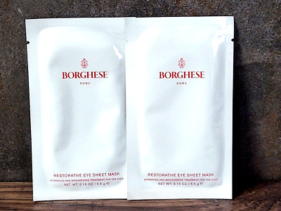 2X Borghese Restorative Eye Sheet Mask hydrating brightening | eBay