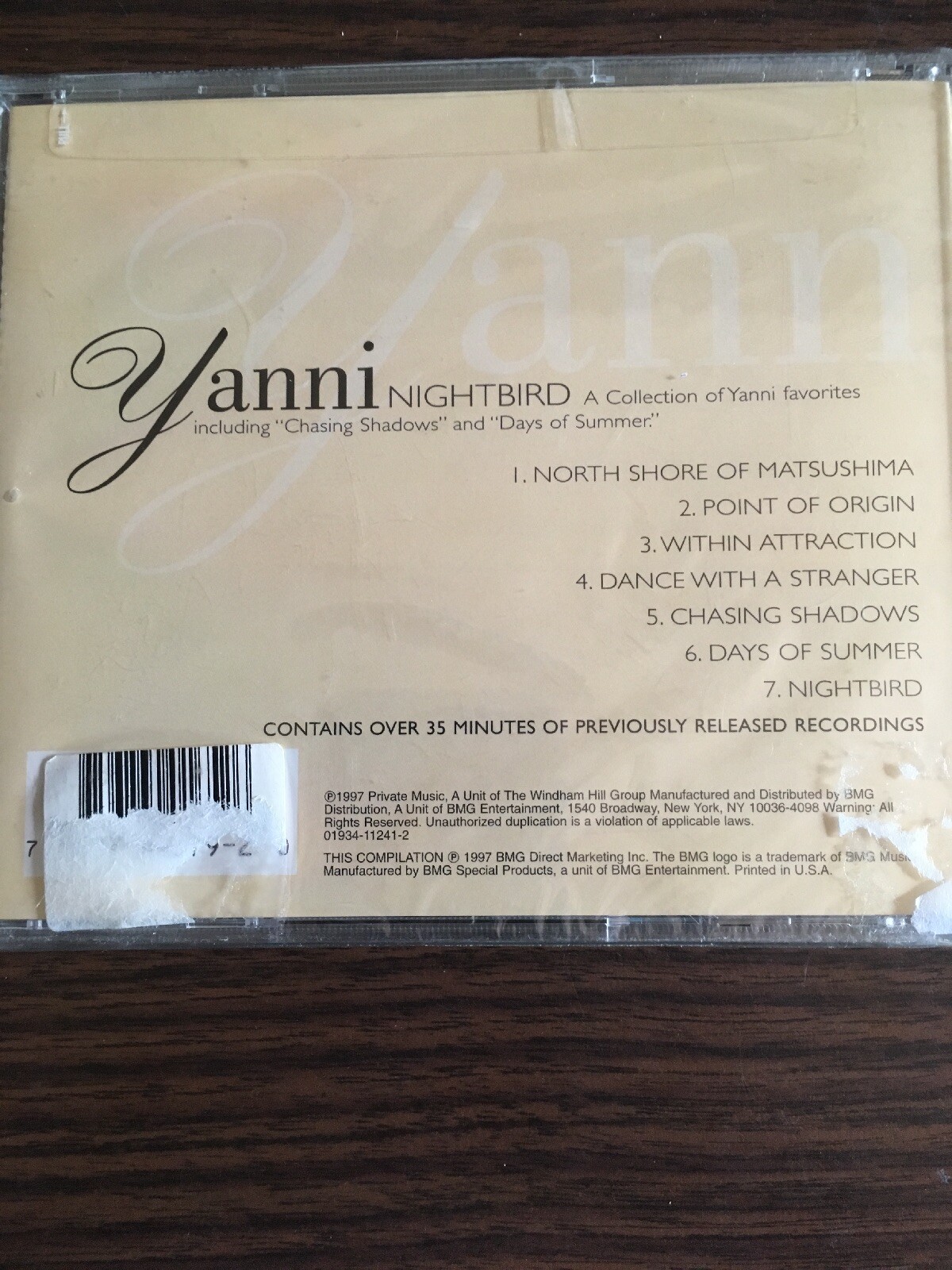 Yanni CD, Nightbird, The Encore Collections, 1997 Private Music | eBay
