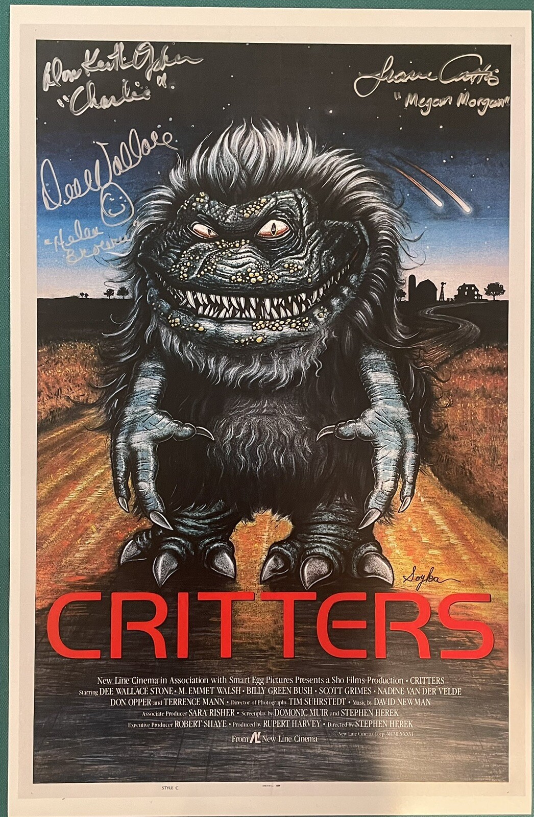 Critters Cast Signed Autographed 11x17 Poster | eBay