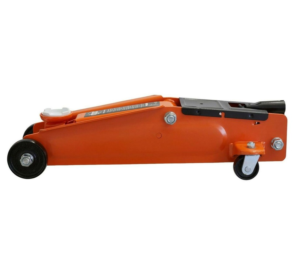 DJM 3 Tonne Trolley Jack Long Chassis Heavy Duty Garage Car Lift Box ...