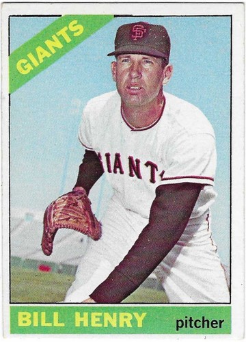 1966 TOPPS - #115 BILL HENRY (GIANTS)!! GREAT CARD!! | eBay