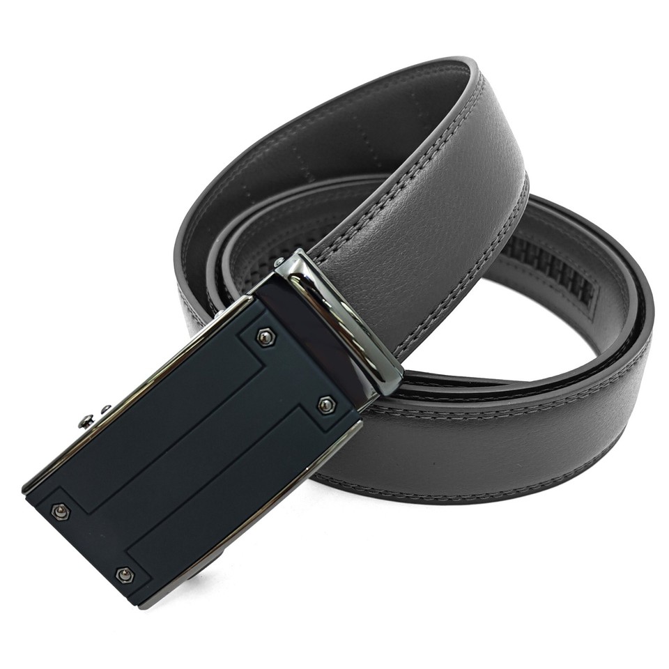 Men's Ratchet Belt Genuine Leather Mens Belt with Slide Ratchet Belts ...