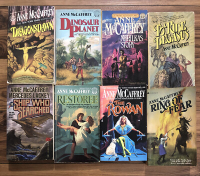 Vintage Lot Of 8 Anne McCaffrey Vintage Science Fiction Book Lot ...
