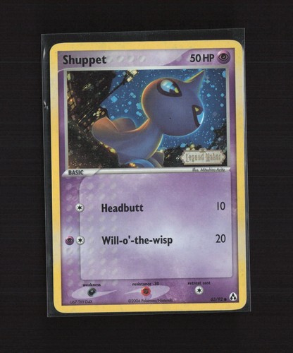 Shuppet 63/92 EX Legend Maker Reverse Holo Common Stamped Pokemon Card ...