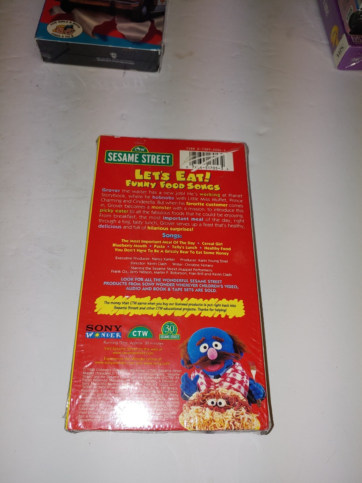 Sesame Street - Lets Eat Funny Food Songs (VHS, 1999) for sale online ...