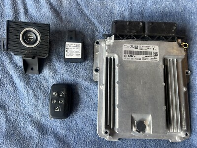 OEM Range Rover L405 ECM Engine Control Module Key Fob Start Switch SET ...