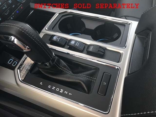2015-2020 Ford F-150 Center Console Switch Panel 3 HOLE ver 2019 15 16 ...