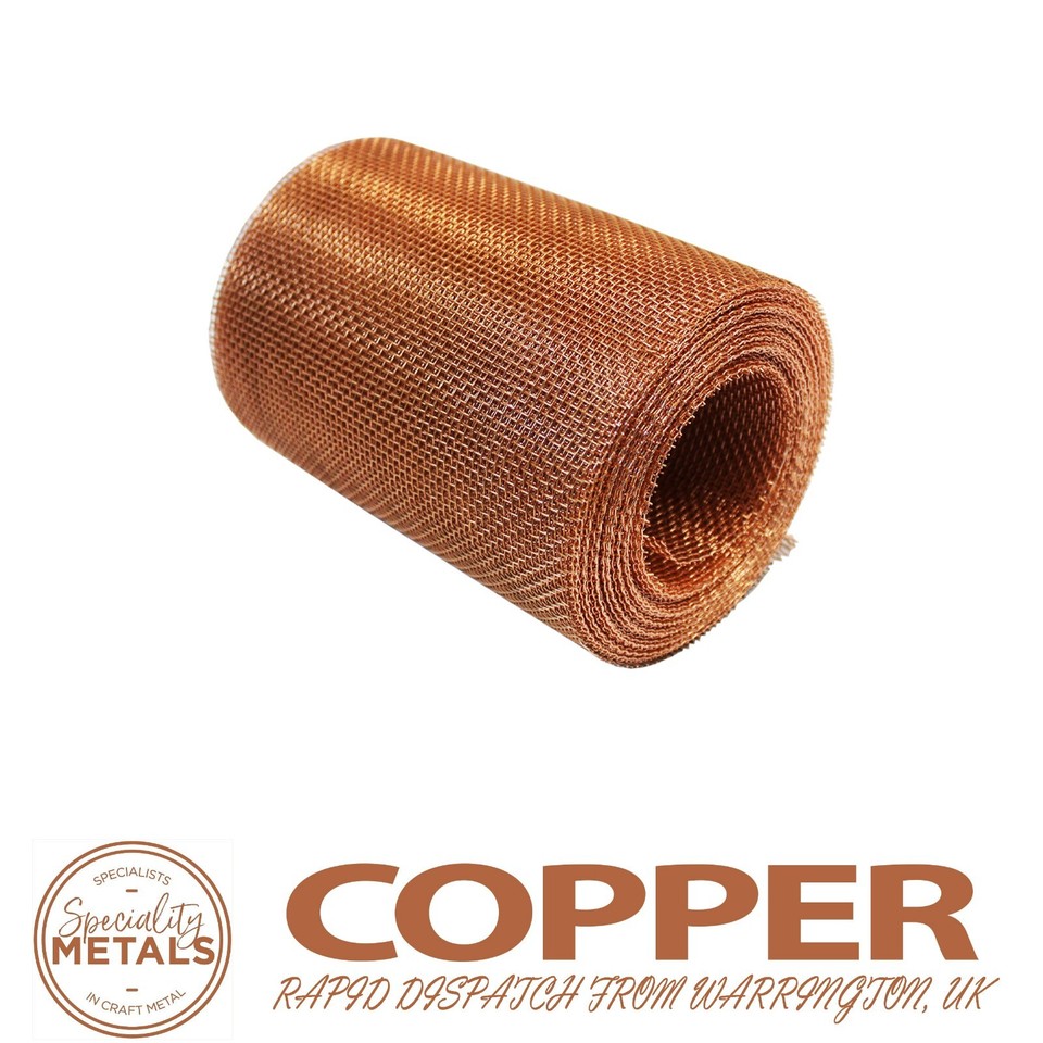 Pure Copper Mesh Roll for RFI Screening and Pest Control | 2.5mm Holes ...